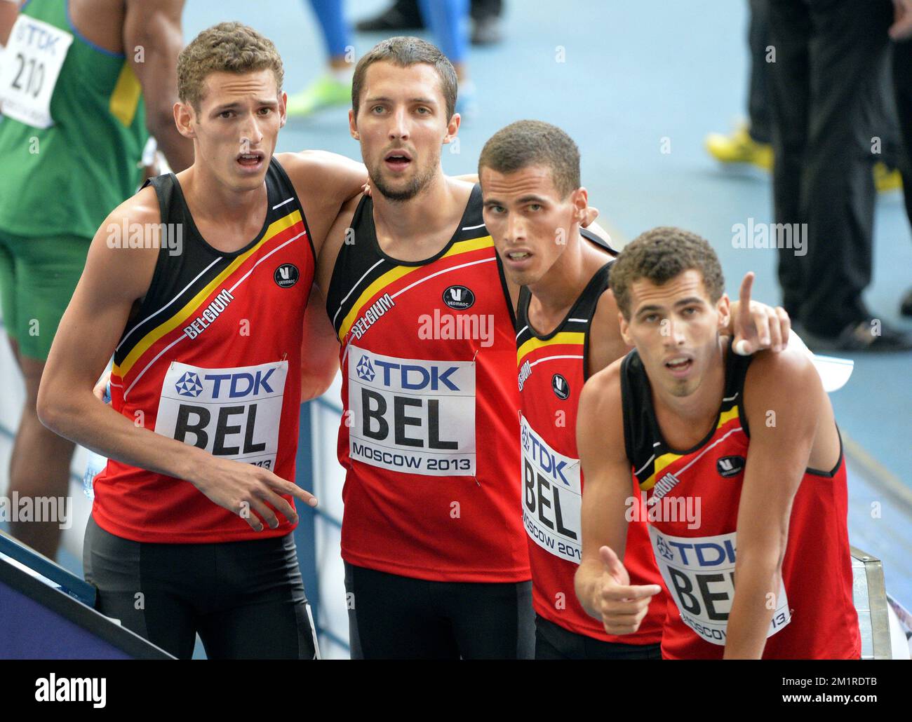 Belgian athlete Dylan Borlee, Belgian athlete Antoine Gillet, Belgian ...
