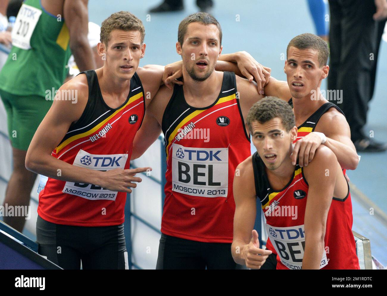 Belgian athlete Dylan Borlee, Belgian athlete Antoine Gillet, Belgian ...