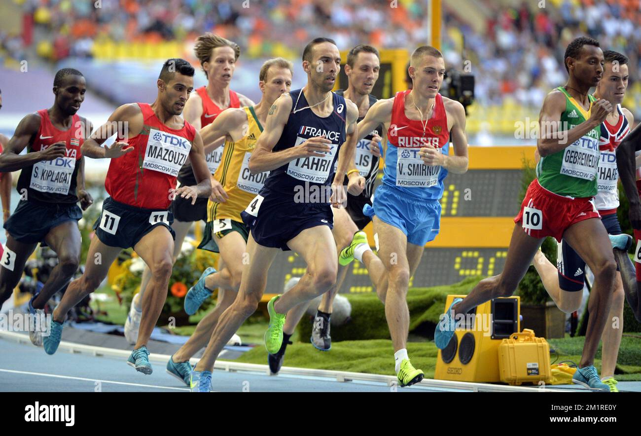 French Bouabdellah Tahri in action during the men's 1500m semi-final at ...