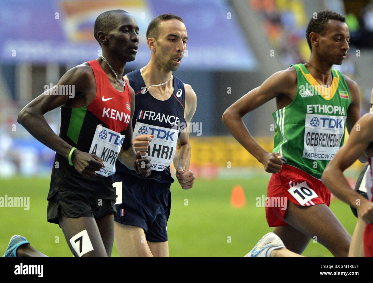 French Bouabdellah Tahri in action during the men's 1500m semi-final at ...