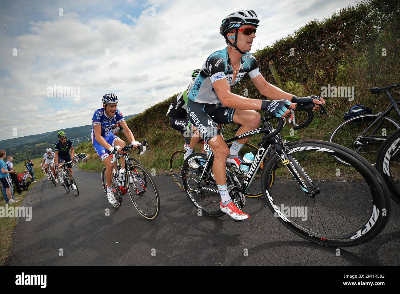 20130817 - AYWAILLE, BELGIUM: Czech Zdenek Stybar of team Omega Pharma ...