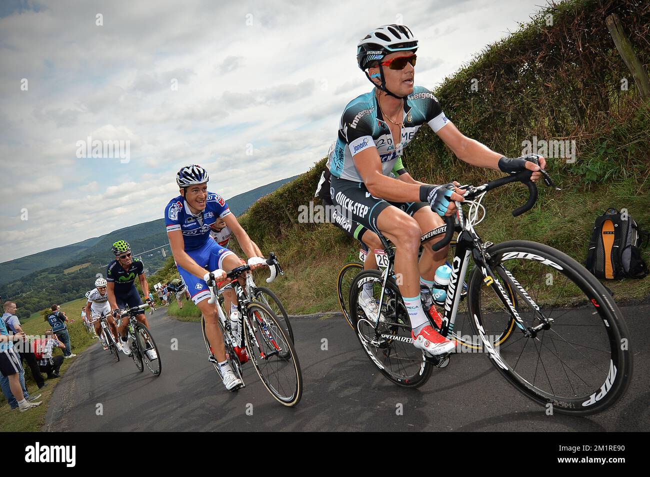 20130817 - AYWAILLE, BELGIUM: Czech Zdenek Stybar of team Omega Pharma ...