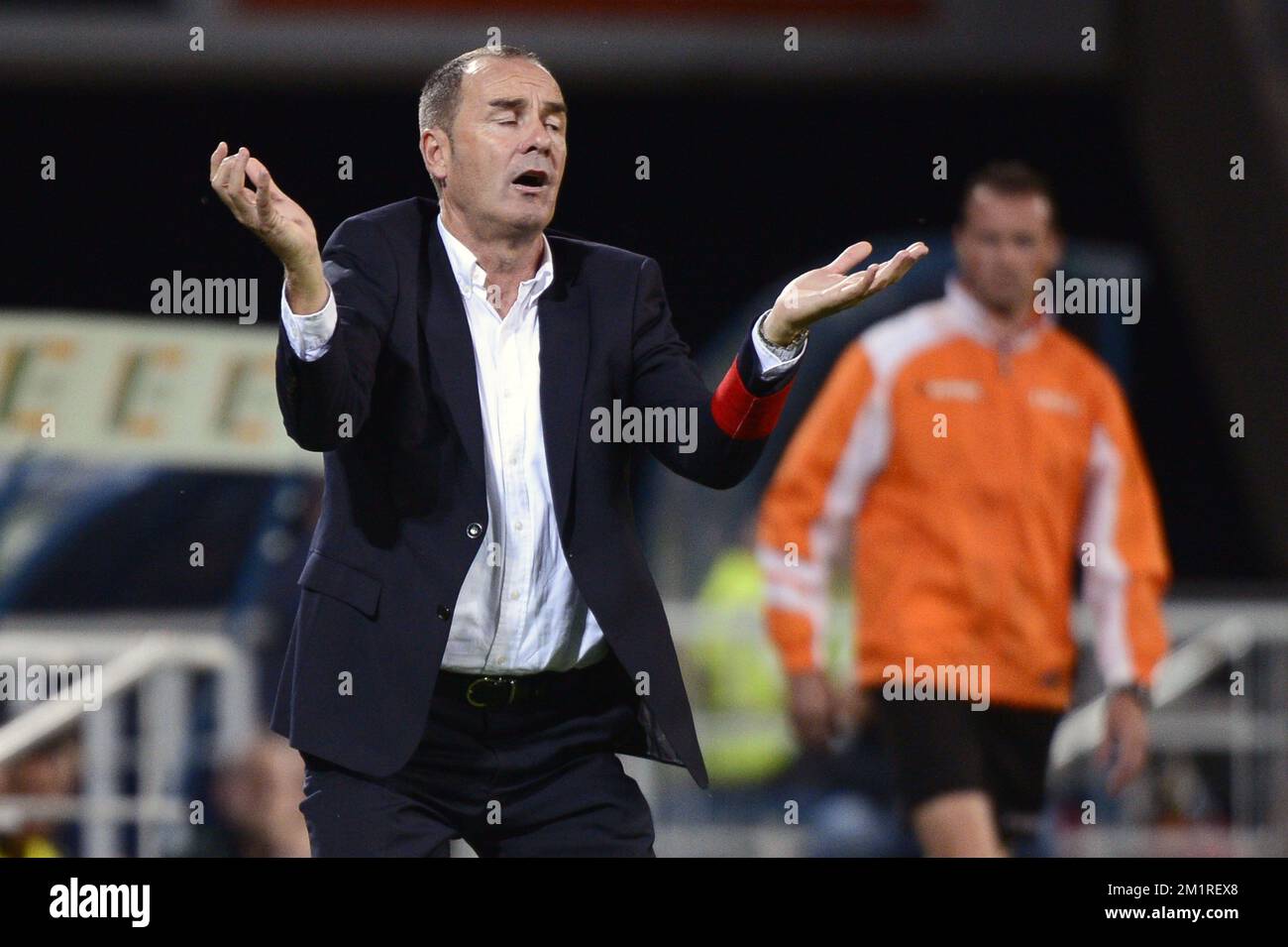 Gent's head coach Victor Fernandez pictured during the Jupiler Pro ...