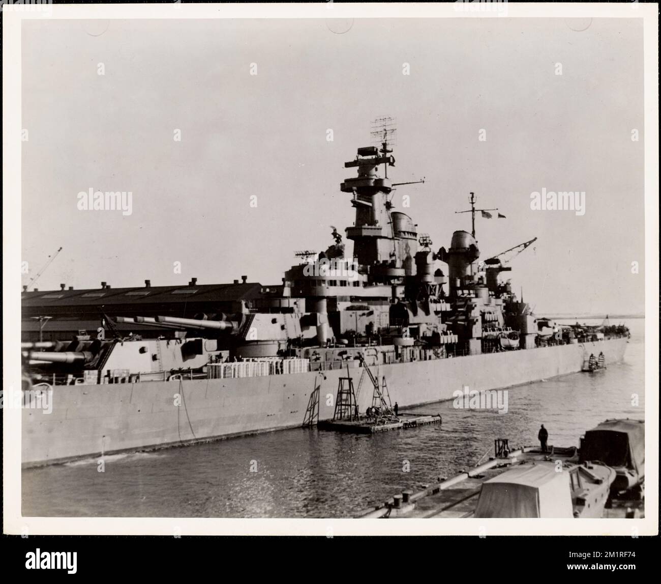 BB-62 USS NEW JERSEY Iowa Class Overhauled at the US Naval Dry Dock ...