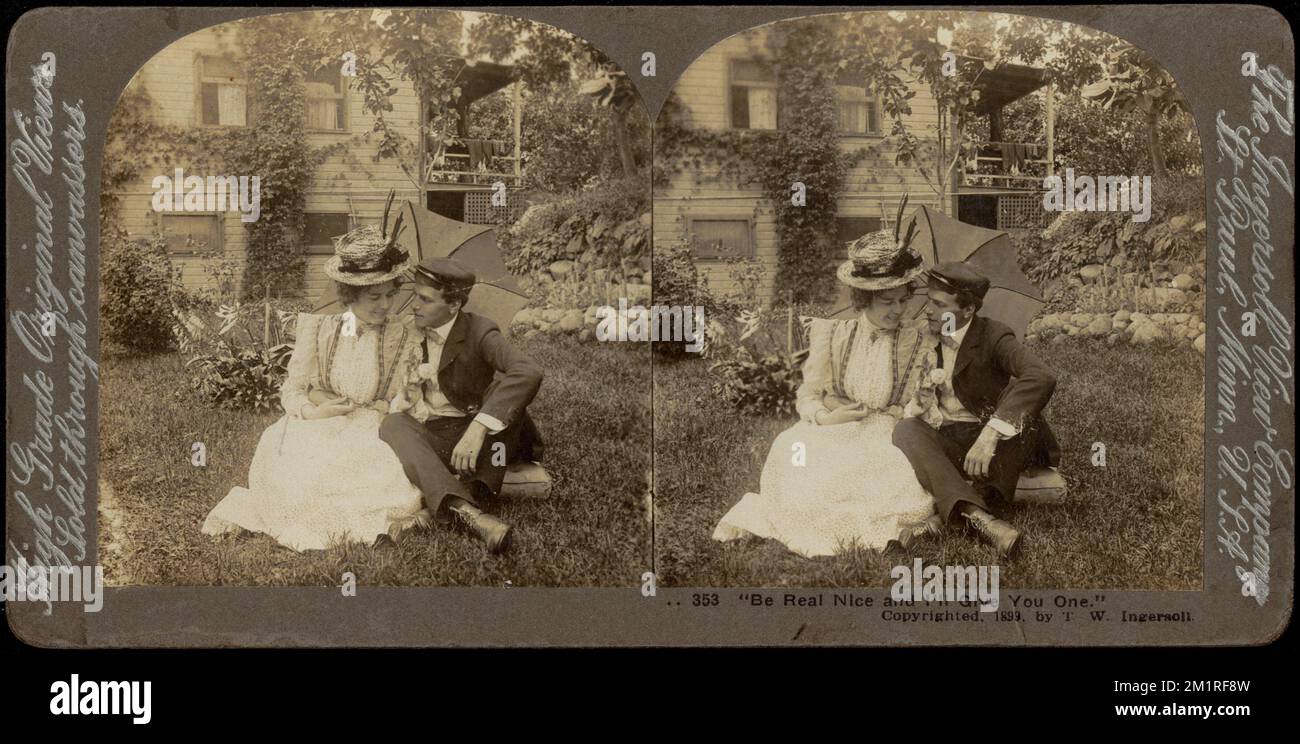 Be real nice and I'll give you one , Couples Stock Photo - Alamy