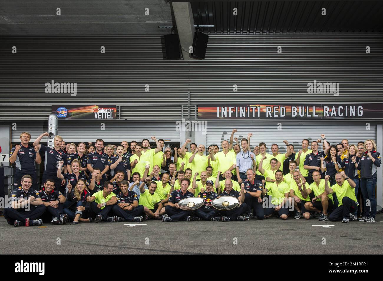Team Infiniti Red Bull Racing pictured after the Grand Prix F1 of ...