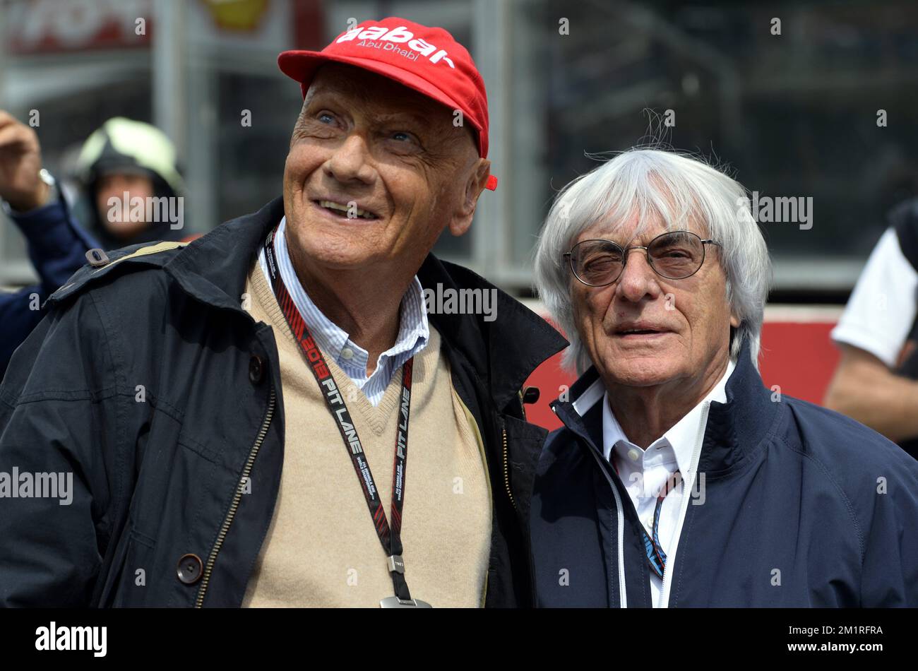 Former Formula One driver Austrian Niki Lauda and Formula 1 chief ...
