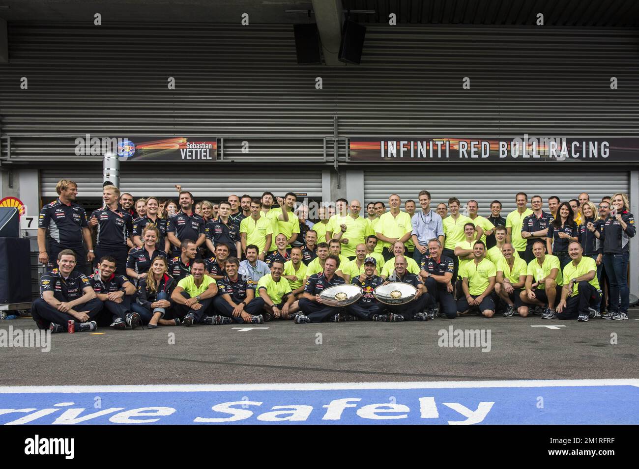 Team Infiniti Red Bull Racing pictured after the Grand Prix F1 of ...