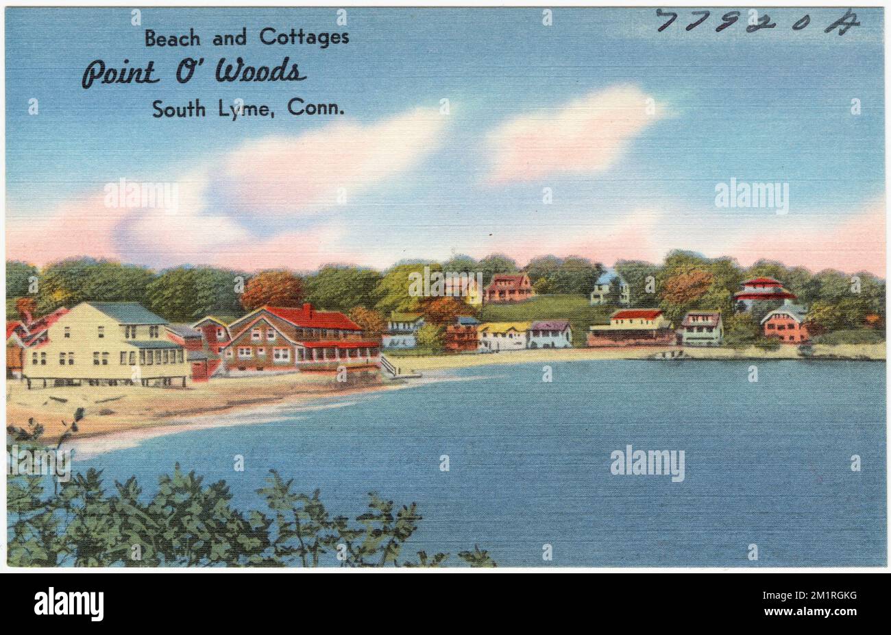 Beach and cottages, Point O' Woods, South Lyme, Conn. , Beaches, Houses ...
