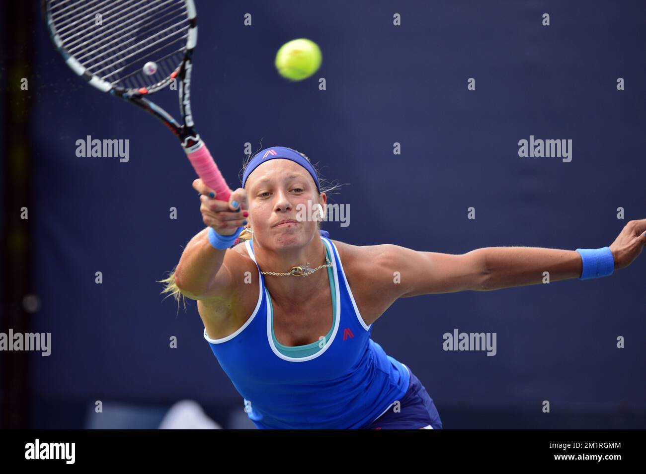 Belgian Yanina Wickmayer pictured during the first round match between ...