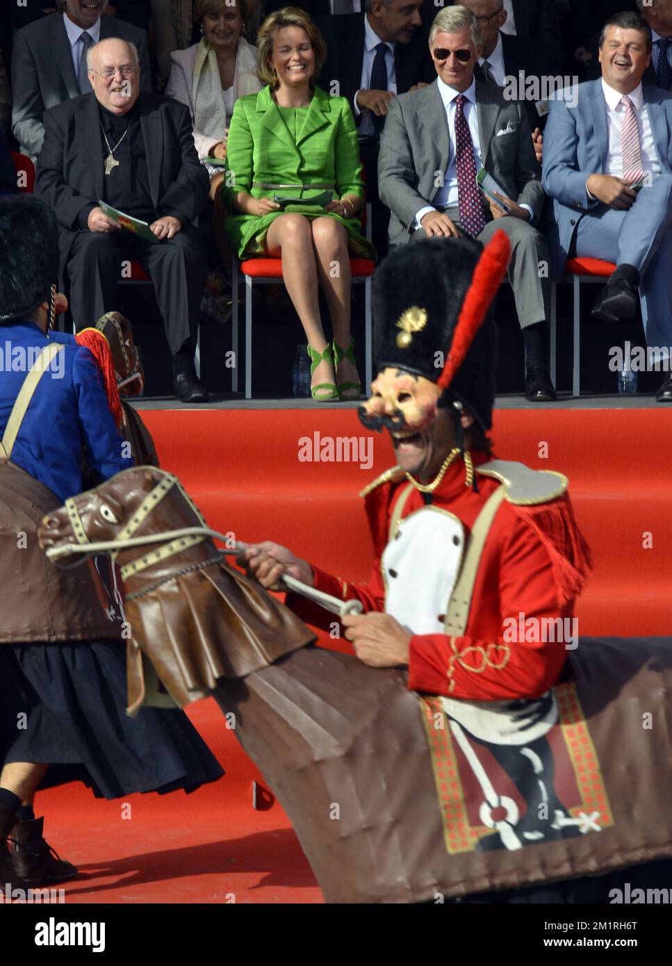 Cardinal Godfried Danneels, Queen Mathilde of Belgium, King Philippe ...