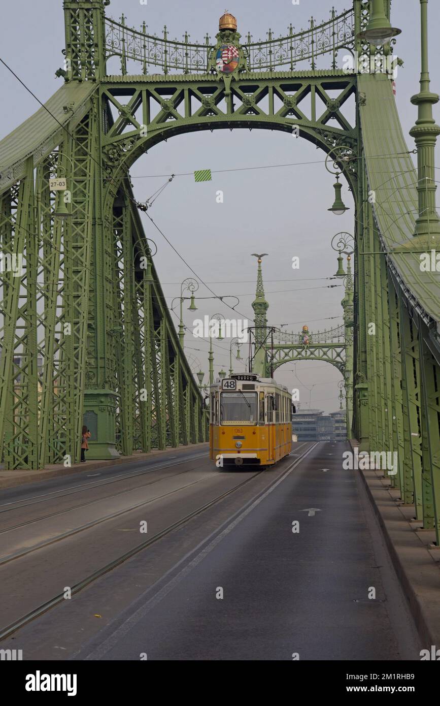 Tram crossing bridge hi-res stock photography and images - Alamy