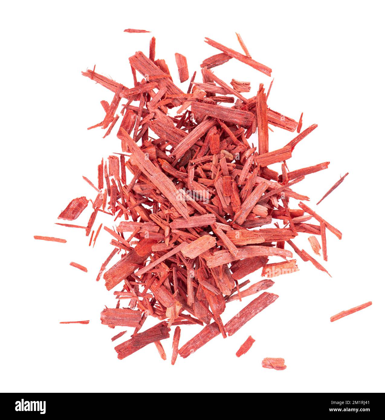 Red Sandalwood incense chips, isolated on white background. Sanderswood ...