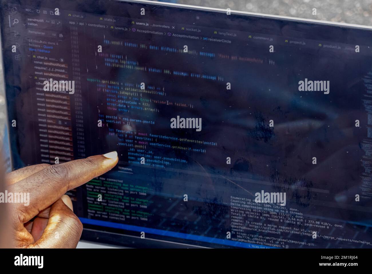 Development Of Programming And Coding Technologies Website Design A Programmer Working In