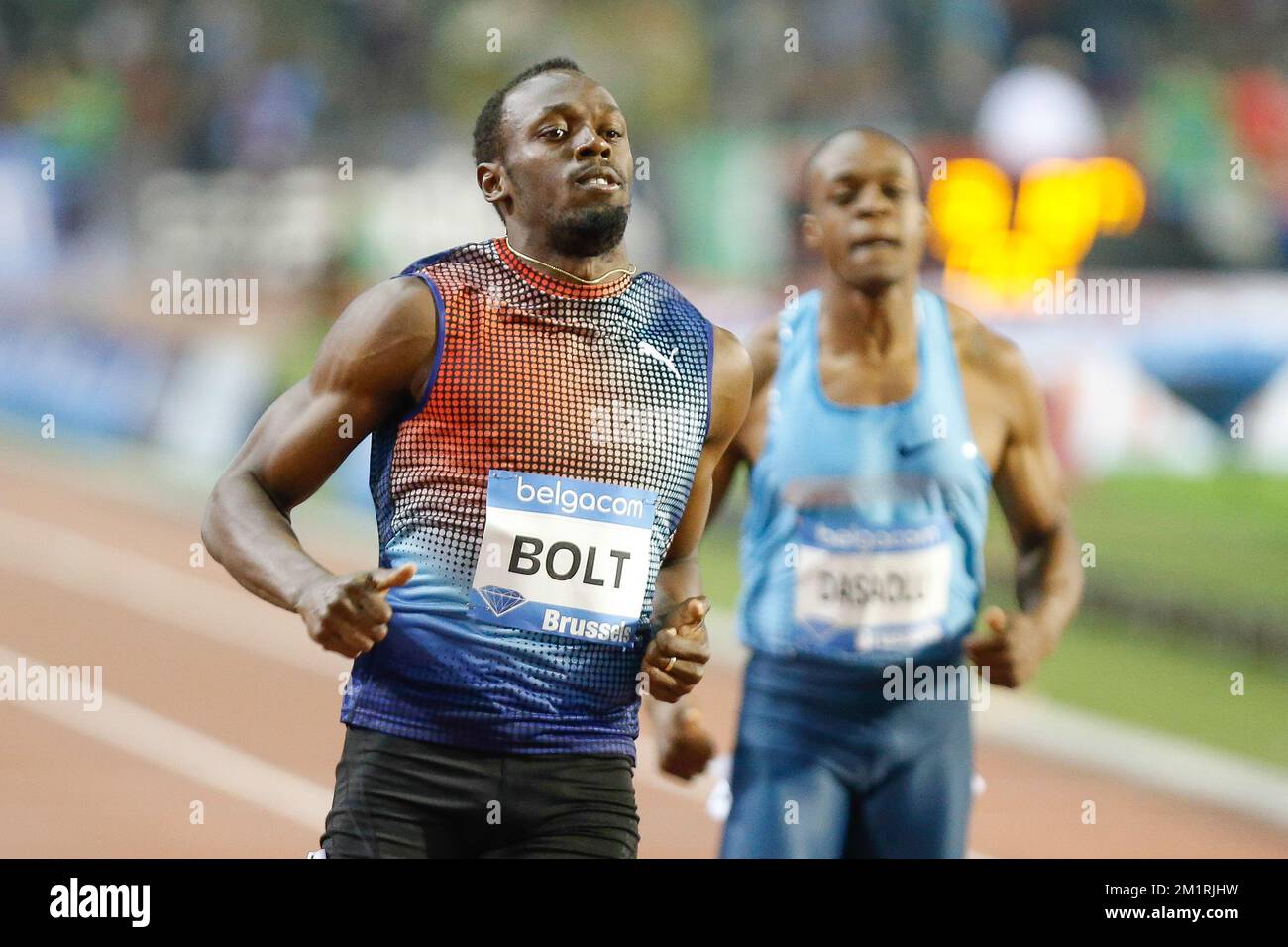 Usain bolt finish line hi-res stock photography and images - Alamy