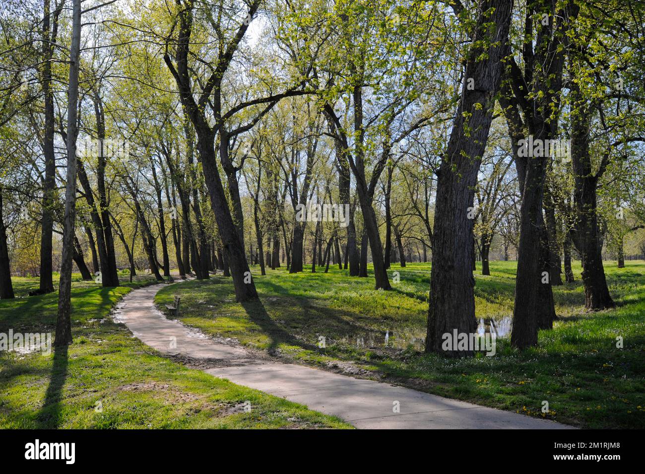 Mill Race Park, Columbus, Indiana Stock Photo - Alamy