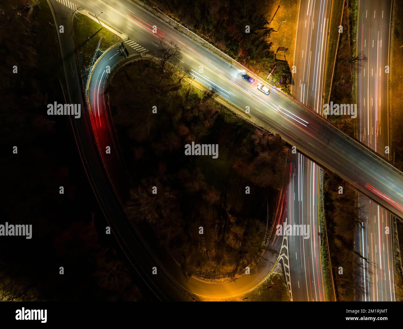 Exit road ramp bridge hi-res stock photography and images - Alamy