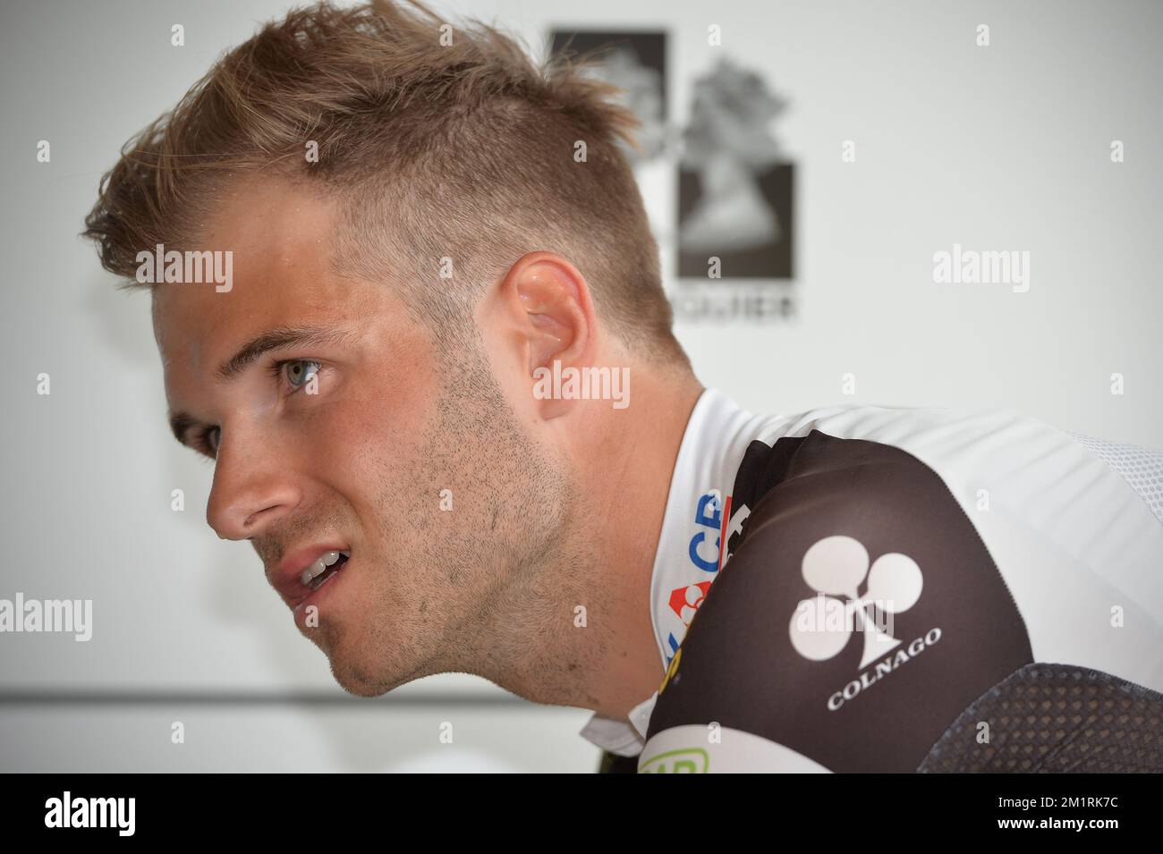 Belgian Niels Albert pictured before the Steenbergcross cyclocross race ...