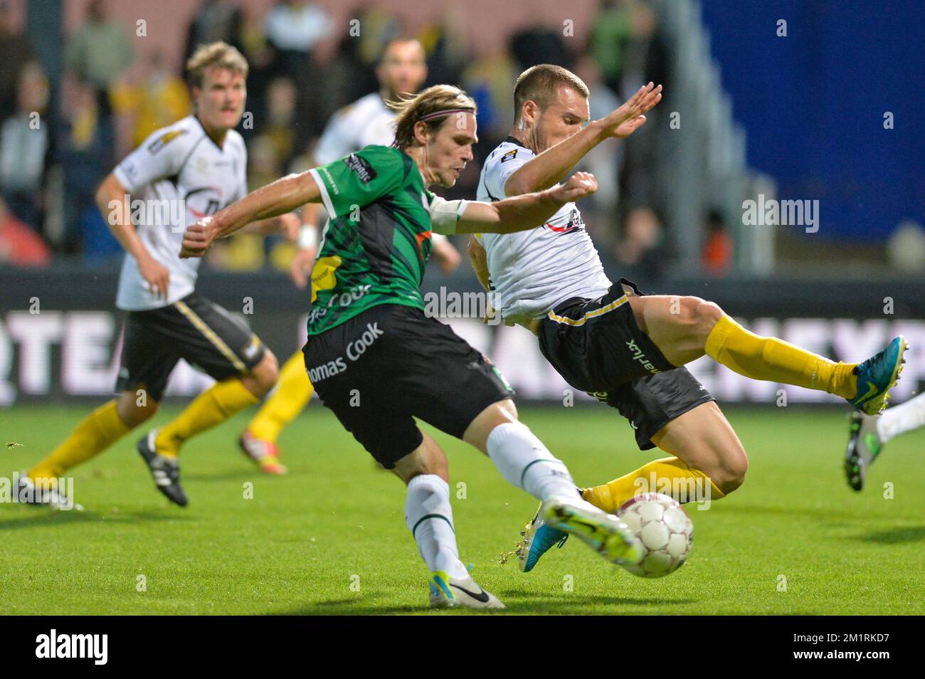 Cercle's Hans Cornelis in action at the Jupiler Pro League match ...