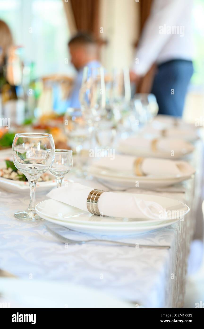Top view of buffet table with assortment of healthy hearty food ...