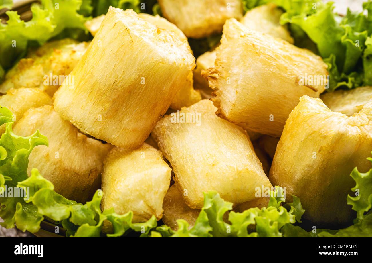 fried cassava, snack made from cassava root and served fried with ...