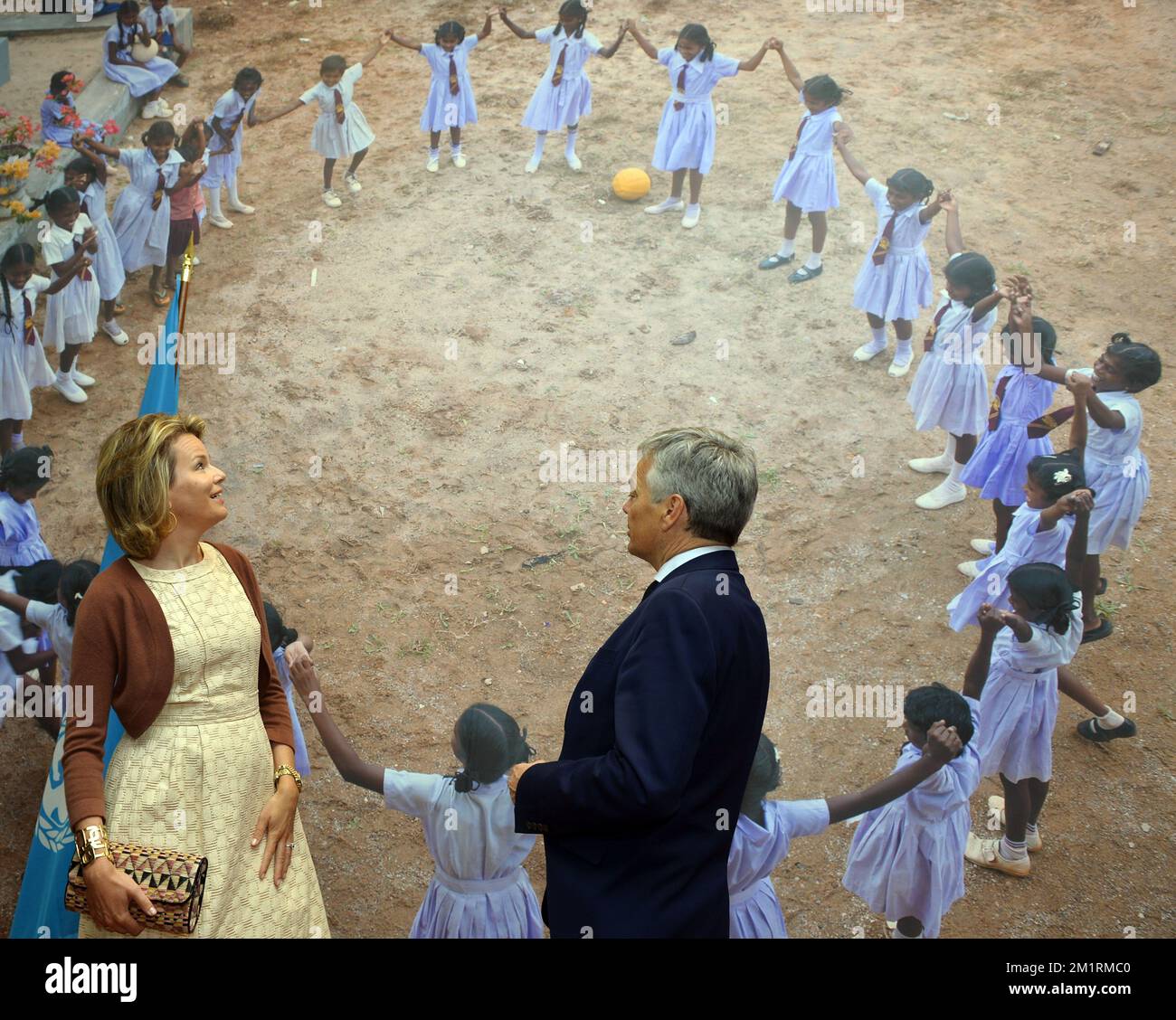 Queen Mathilde of Belgium and Vice-Prime Minister and Foreign Minister ...