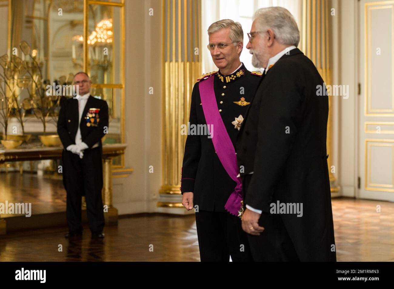 King Philippe - Filip of Belgium and Greek Ambassador to Belgium ...