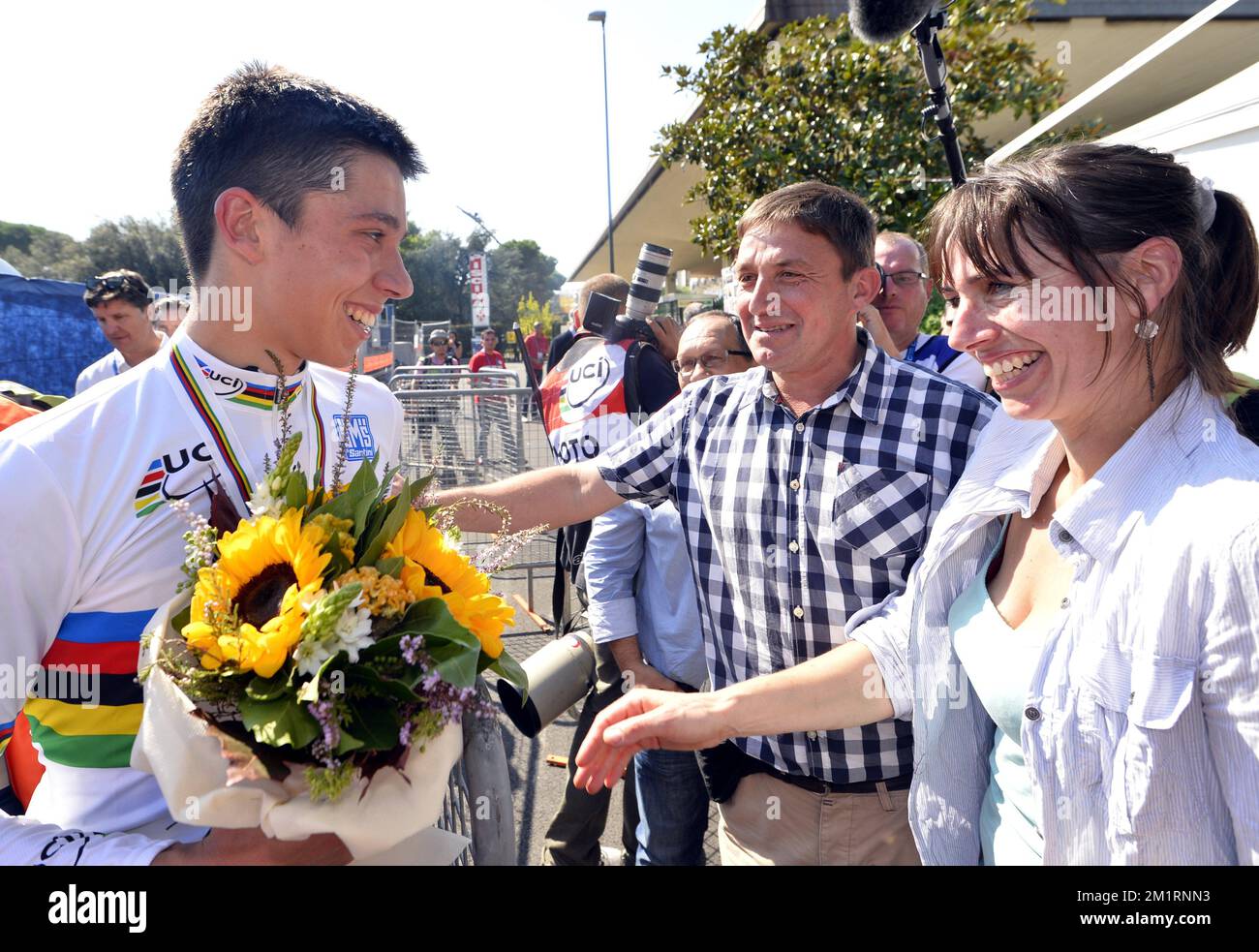 20130924 - FIRENZE, ITALY: Igor Decraene, his father and his mother ...