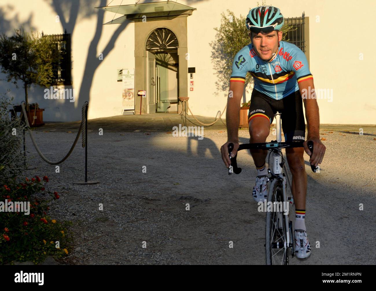 20130924 - FIRENZE, ITALY: Maxime Monfort pictured during a training ...