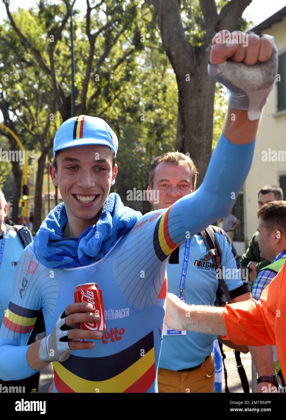 20130924 - FIRENZE, ITALY: Igor Decraene celebrates after winning the ...