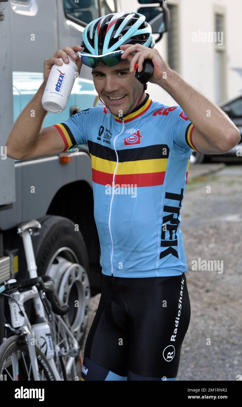 20130924 - FIRENZE, ITALY: Maxime Monfort pictured during a training ...