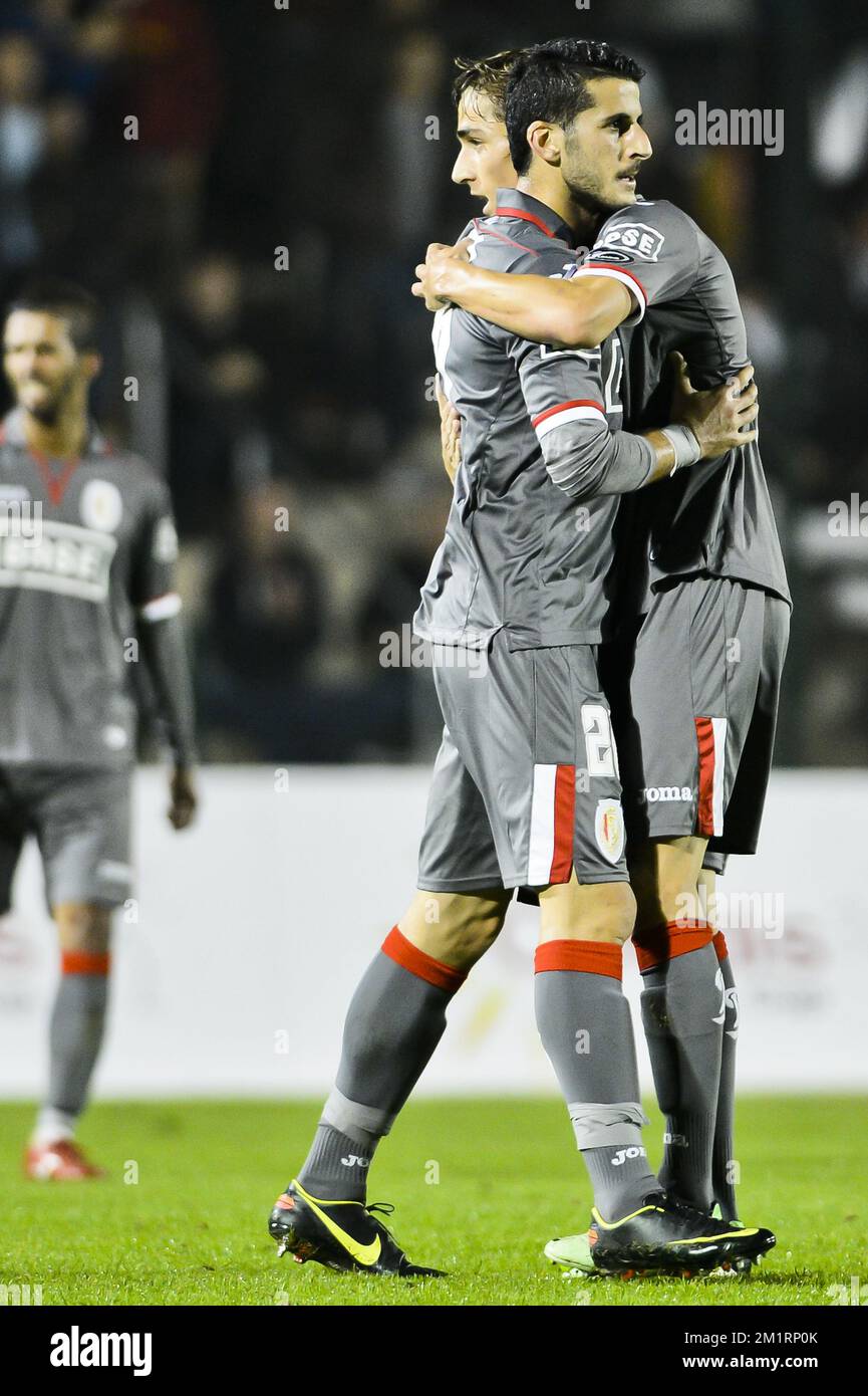 Standard's David Dudu Biton and Standard's Julien De Sart celebrate ...