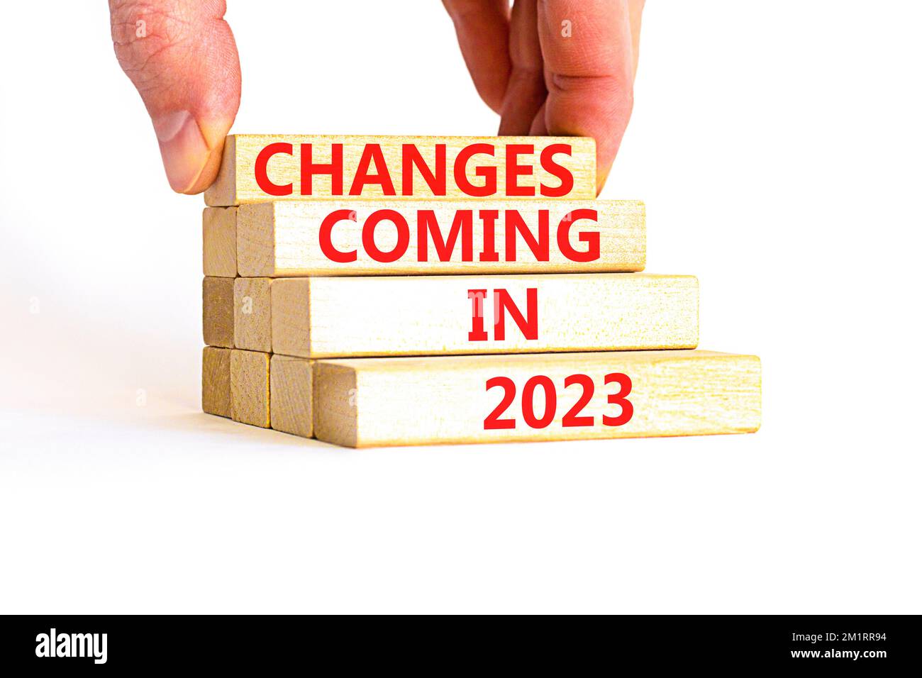 Changes coming in 2023 symbol. Concept word Changes coming in 2023 on ...