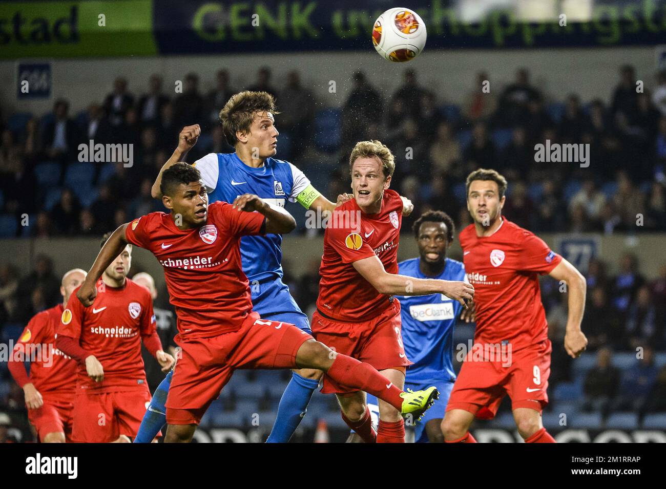 Genk's Jelle Vossen in action during a soccer game between Belgian team ...