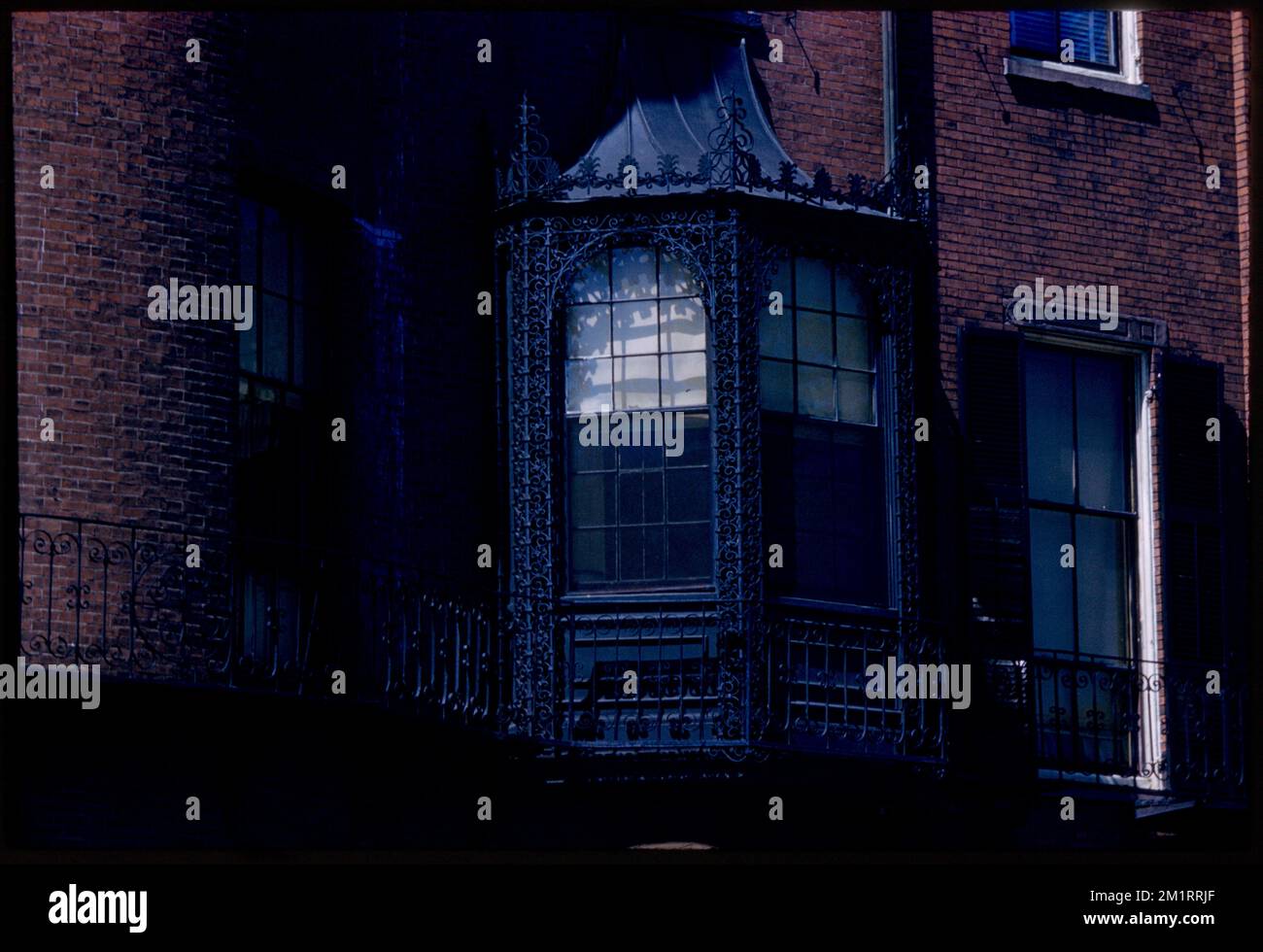 Beacon Street window, Boston , Bay windows, Ironwork. Edmund L ...