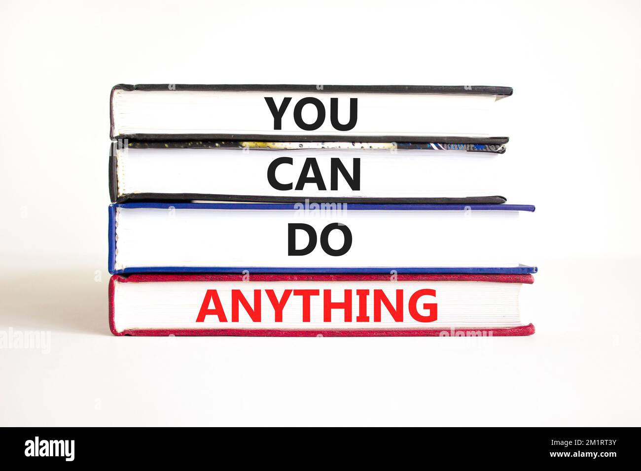 You can do anything symbol. Concept word You can do anything on books ...