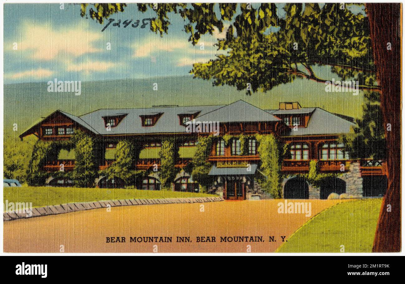 Bear Mountain Inn, Bear Mountain, N. Y. , Hotels, Tichnor Brothers ...