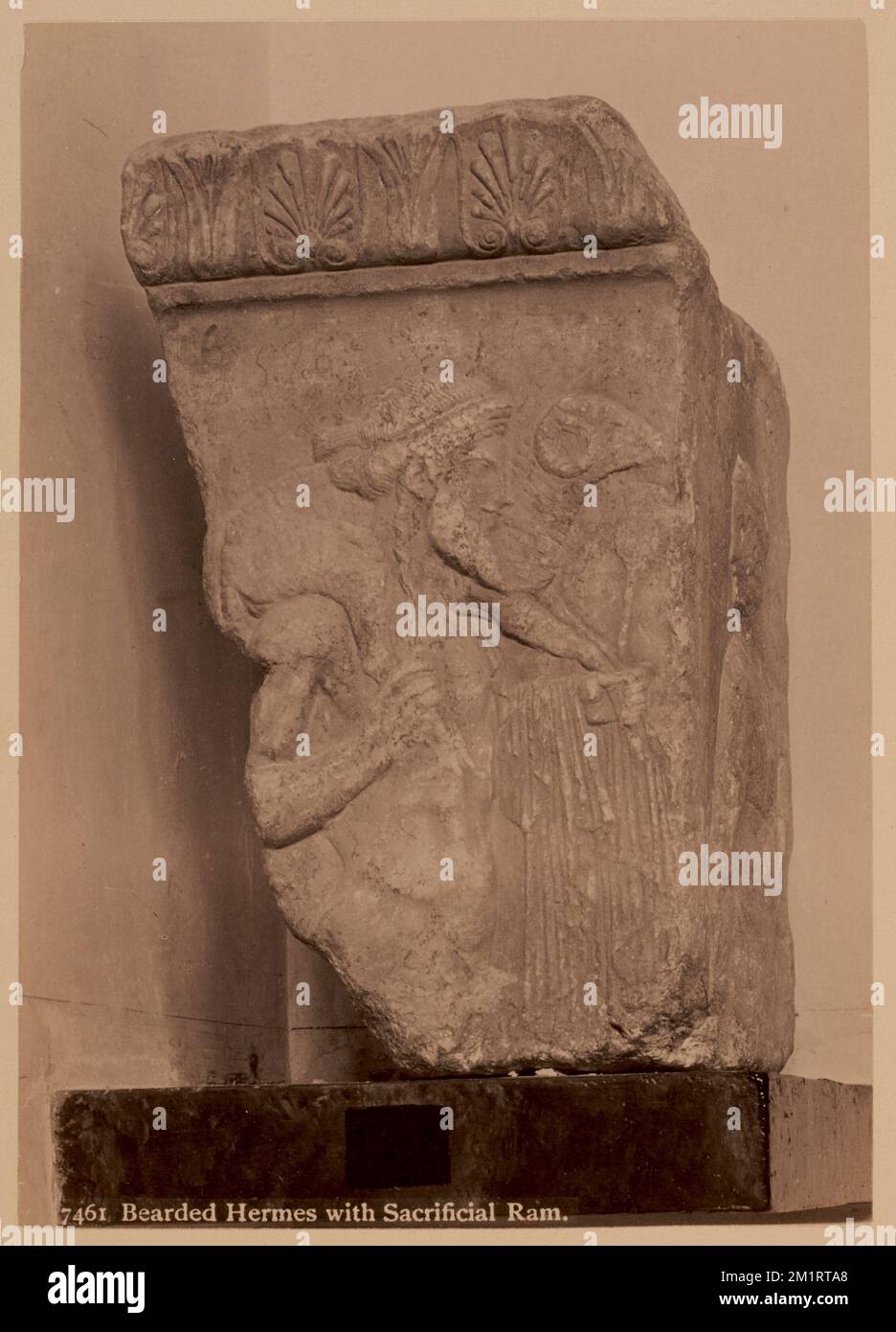 Bearded Hermes with a sacrificial ram , Antiquities, Sculpture, Gods ...