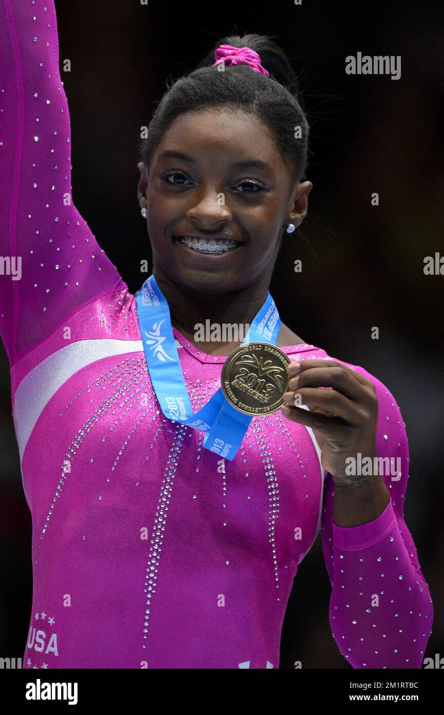 United States Simone Biles, winner of the gold medal pictured on the ...