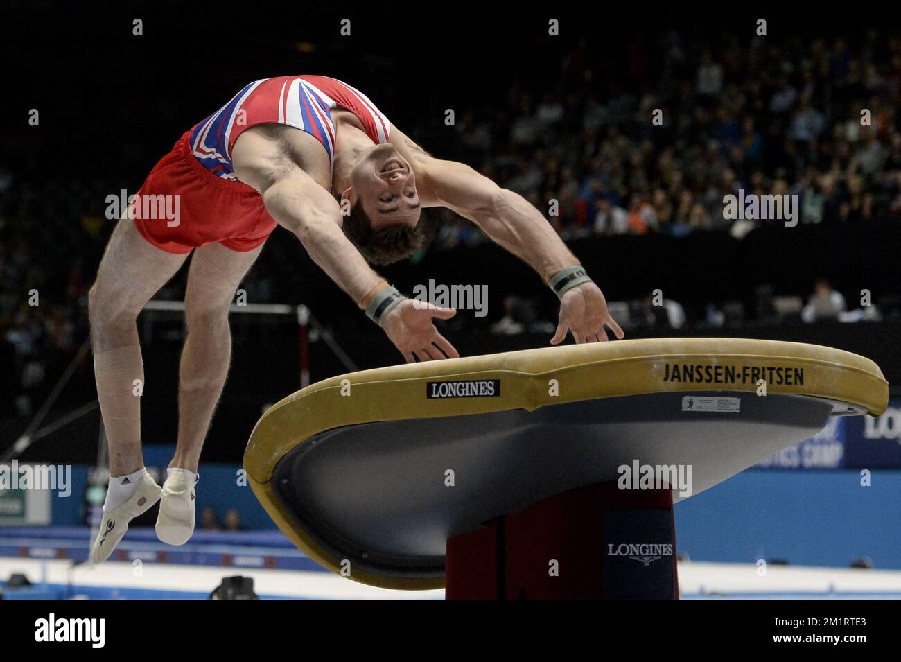 Great Britain's Kristian Thomas pictured during men's vault at the ...