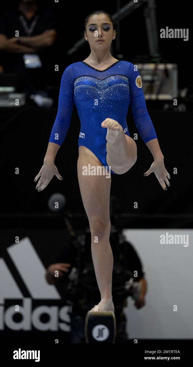 Russian Aliya Mustafina Winner Of The Bronze Medal Pictured During