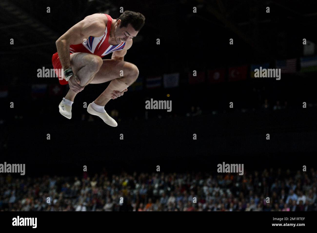 Great Britain's Kristian Thomas pictured during men's vault at the ...