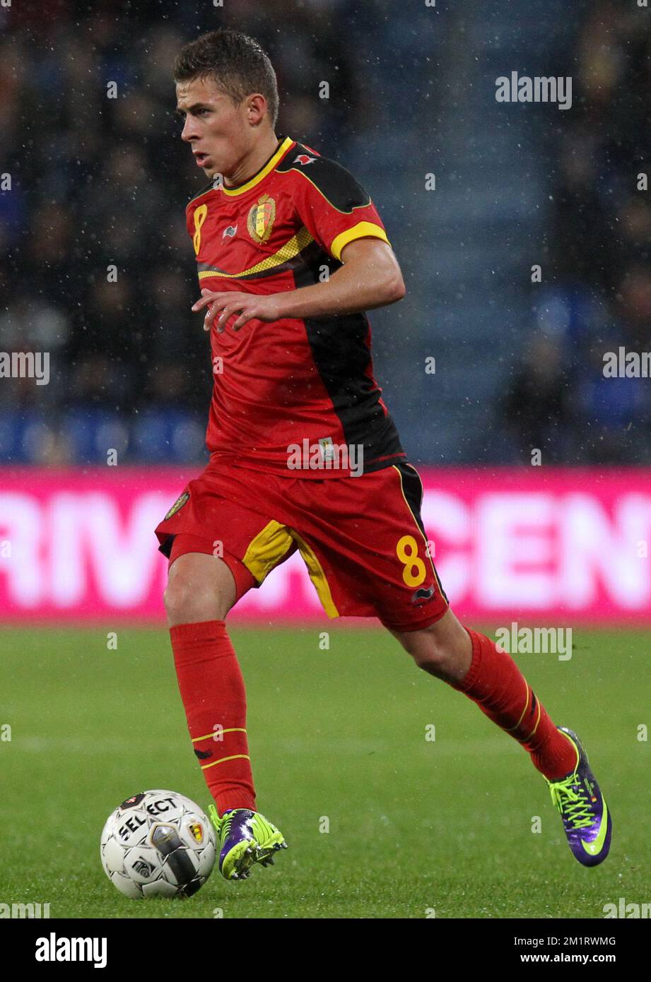 Belgium's Thorgan Hazard pictured during the qualification game for ...