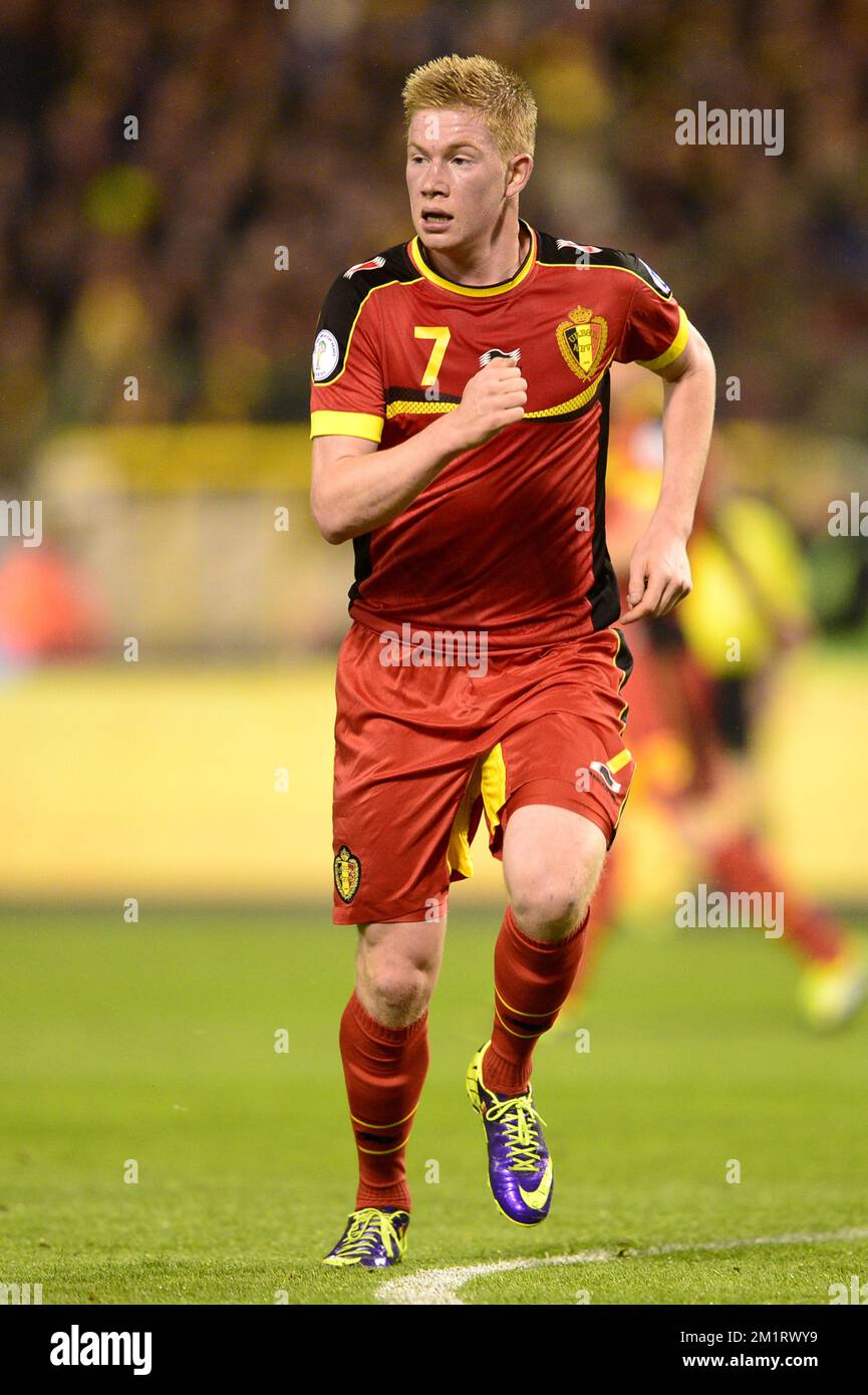 Belgium's Kevin De Bruyne pictured during a the match between Belgian ...