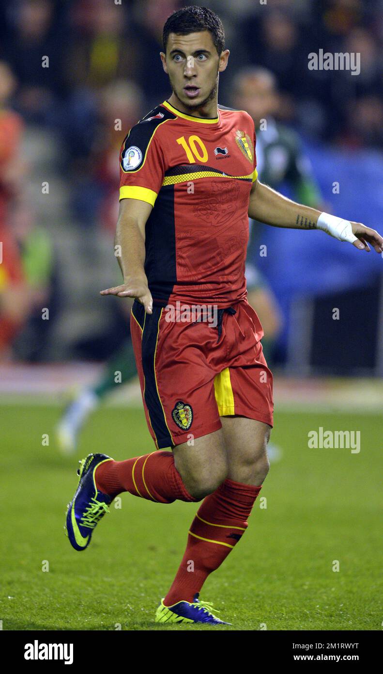 Belgium's Eden Hazard pictured in action during a the match between ...