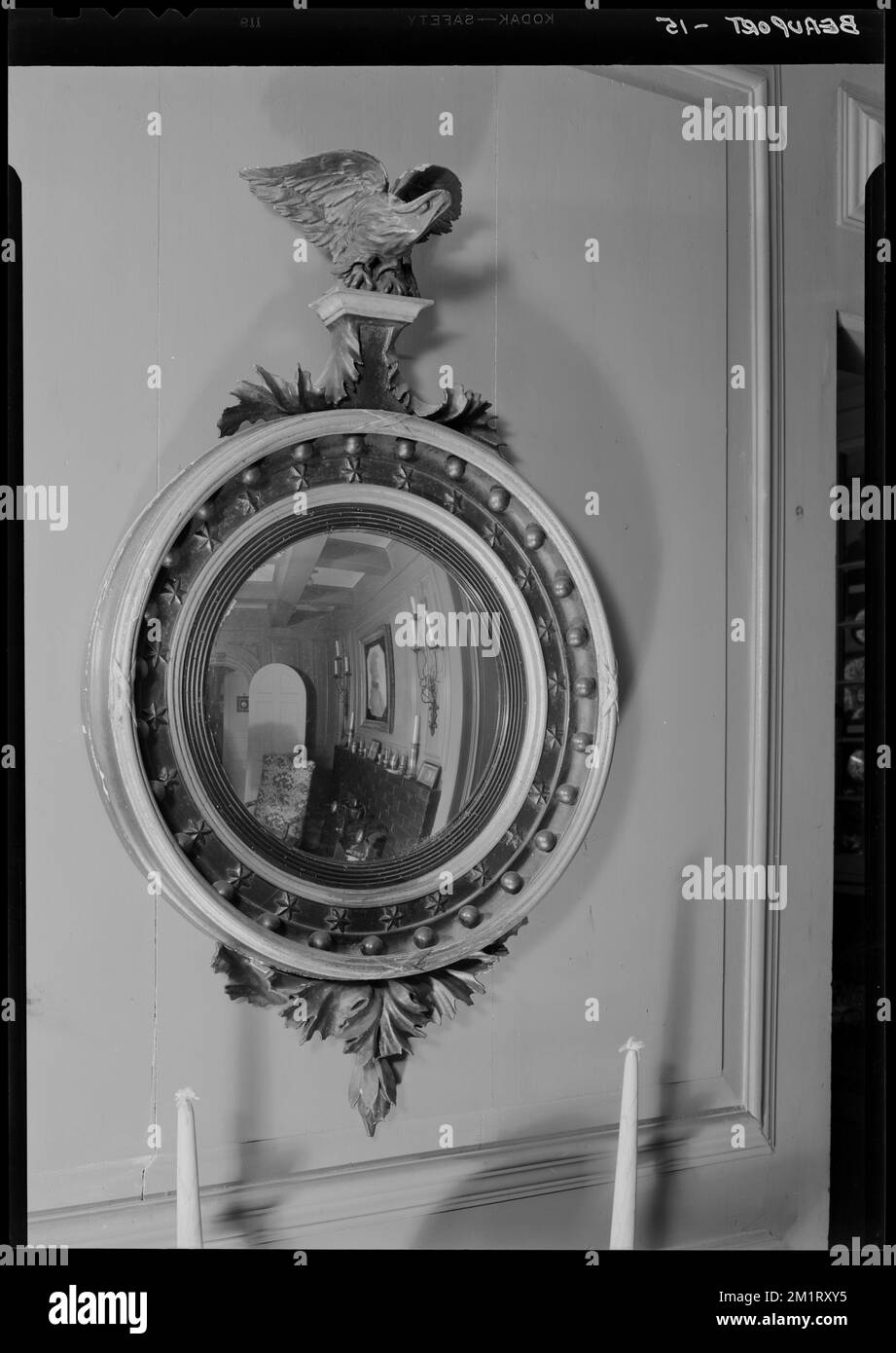 Beauport, Green Dining Room, Mirror , Mirrors. Samuel Chamberlain ...