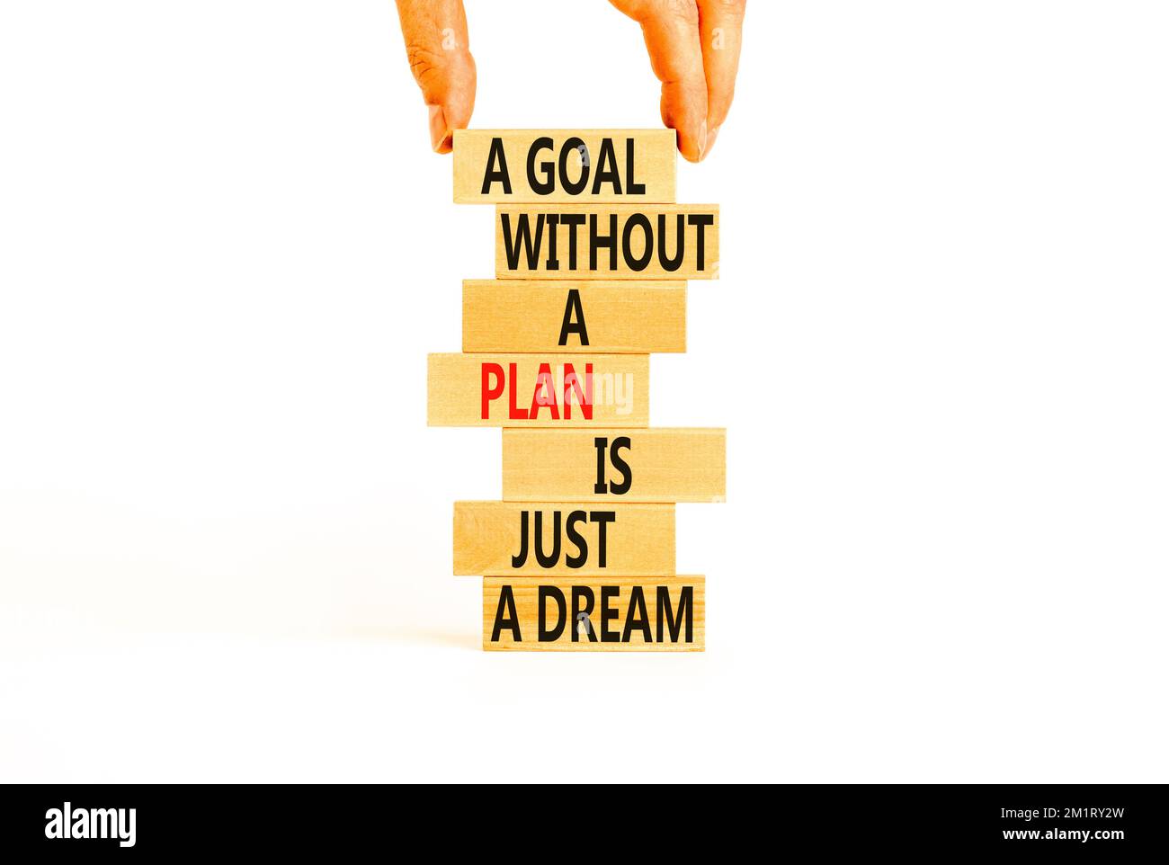 Goal and plan symbol. Concept words A goal without a plan is just a ...