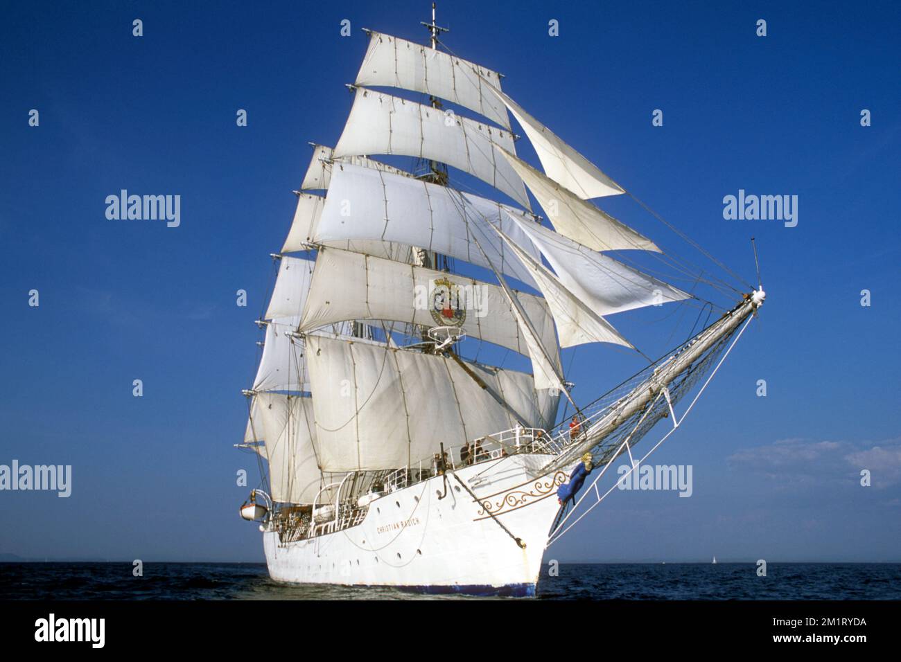 Norwegian tall ship Christian Radich Stock Photo - Alamy