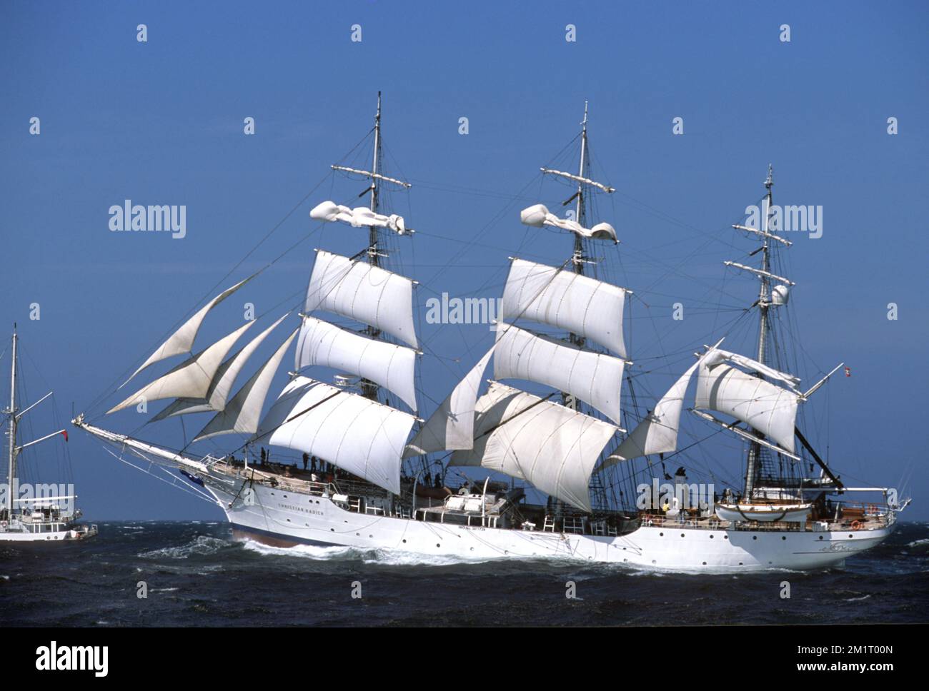 Norwegian tall ship Christian Radich at the start of the tall ships ...