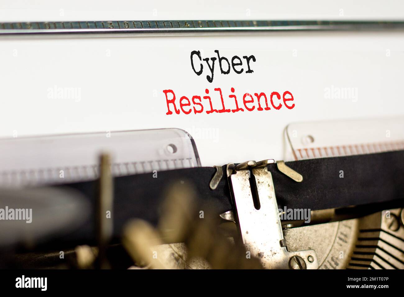 Cyber resilience symbol. Concept word Cyber resilience typed on retro ...
